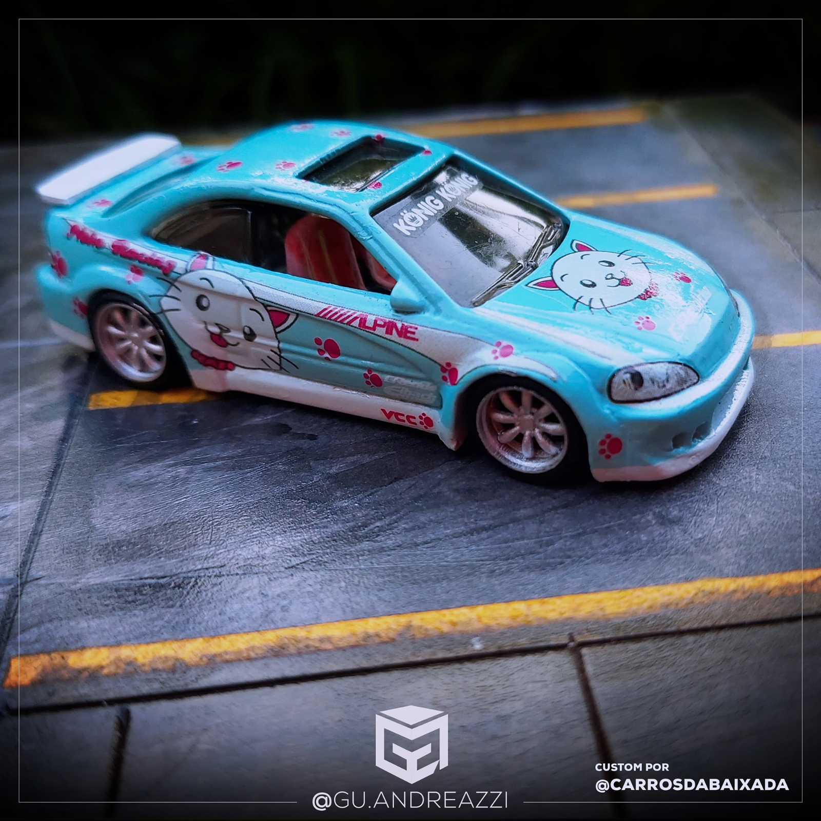 NFS102 - Civic Samantha NFSU1 - Decal 1/64 - Andreazzi Custom Works