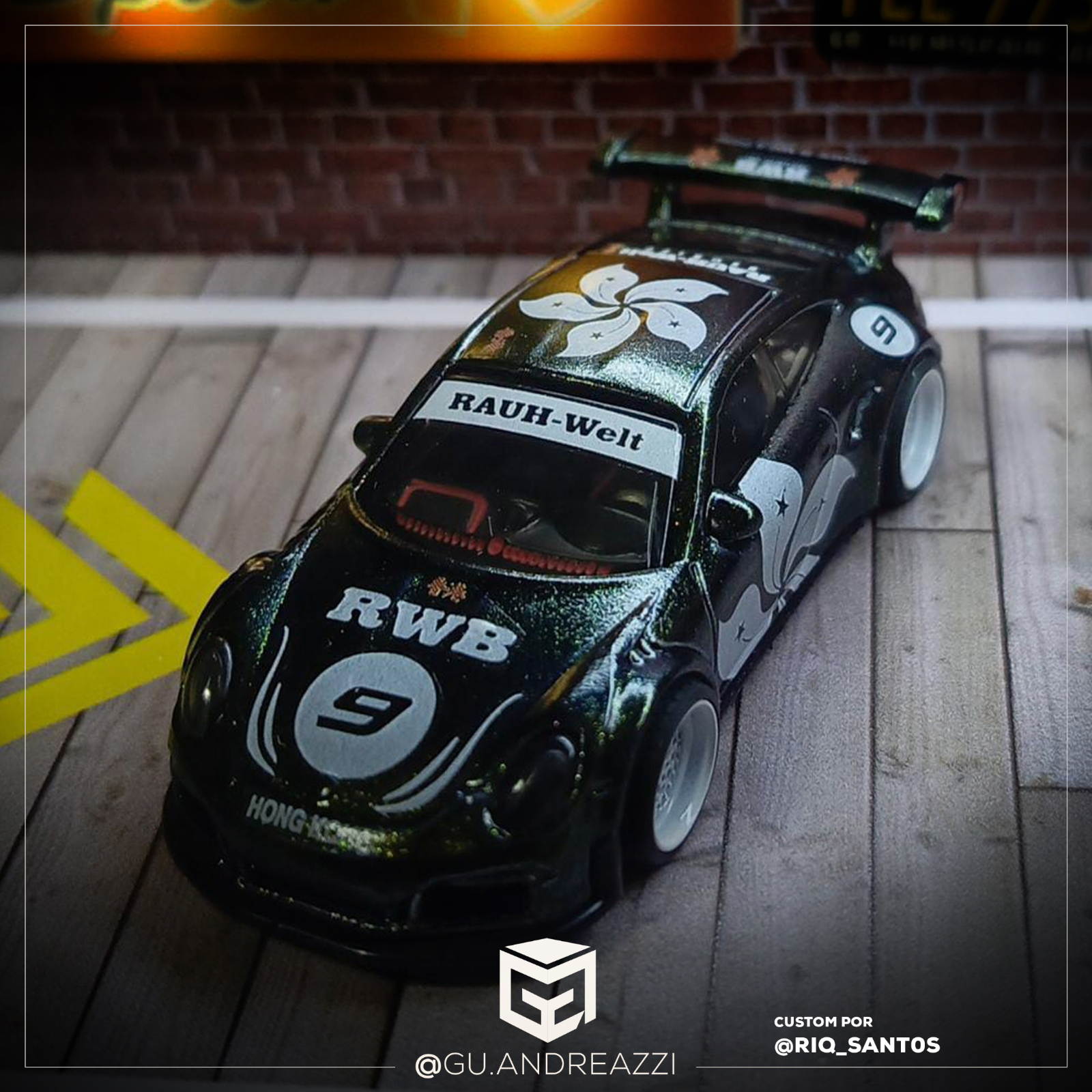 RCN505 - Porsche Hong Kong RWB - Decal 1/64 - Andreazzi Custom Works