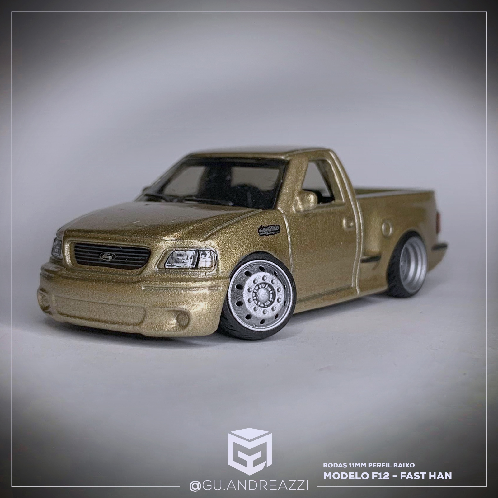 F12 - Fast Han - Rodas 3D para 1/64 - Andreazzi Custom Works