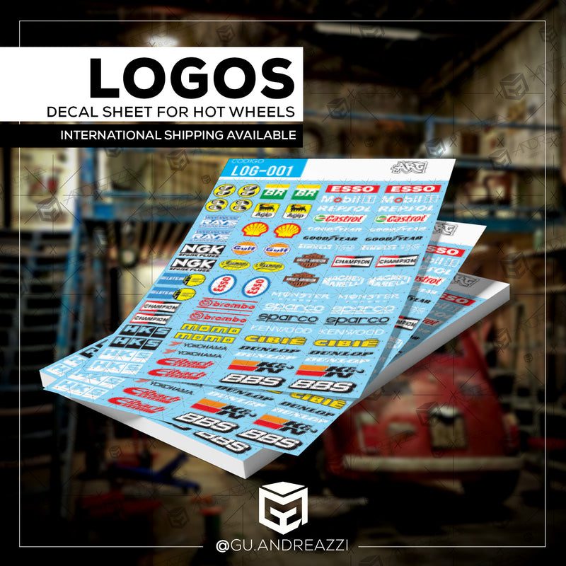 LOG001 - Logos diversos - Decal 1/64 - Andreazzi Custom Works