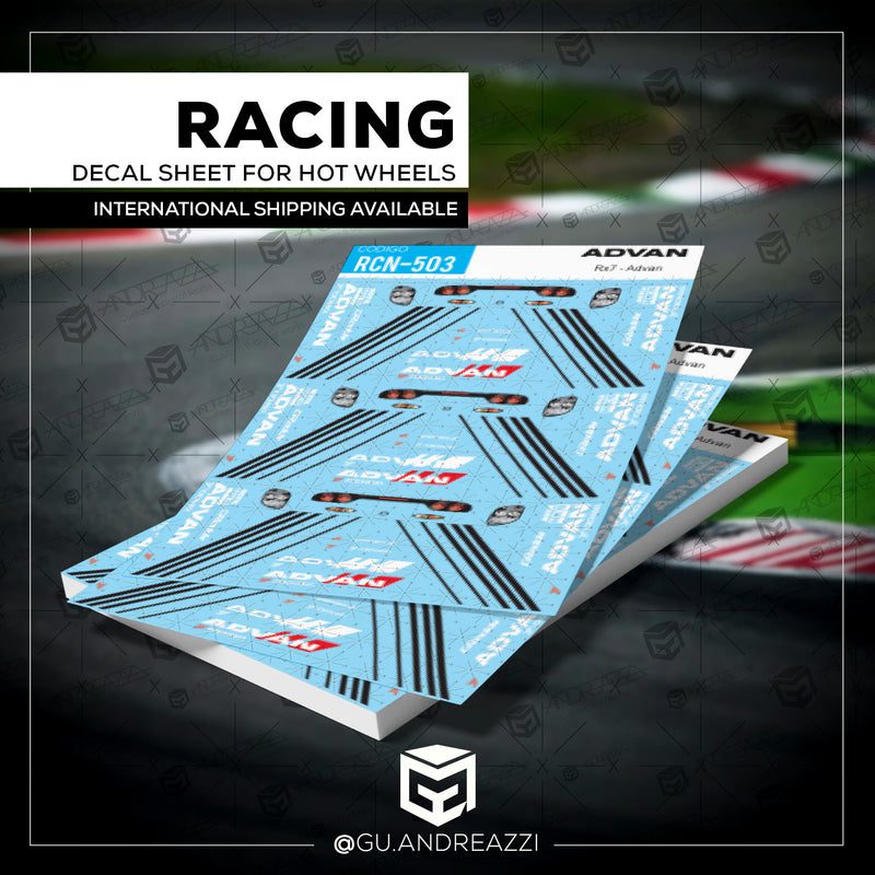 RCN503 - Mazda RX7 Advan - Decal 1/64 - Andreazzi Custom Works