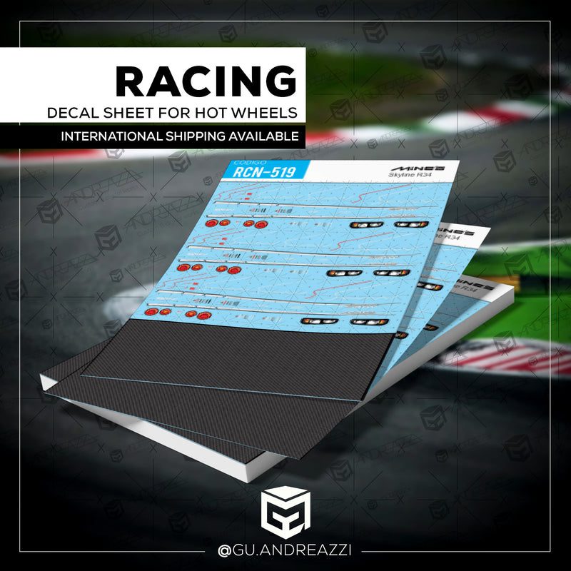 RCN519 - R34 Mines - Decal 1/64 - Andreazzi Custom Works