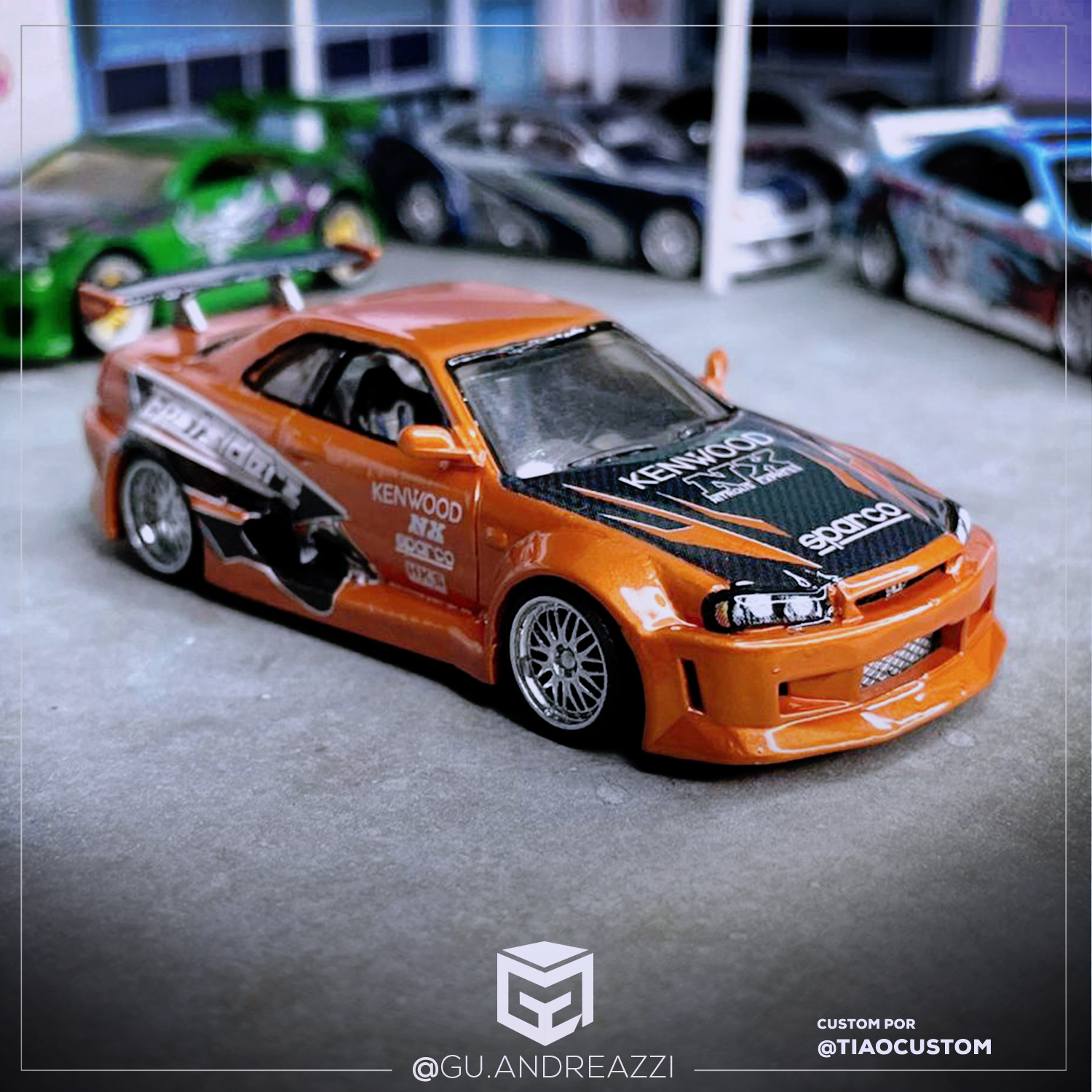 NFS101 - Skyline R34 Eddie NFSU1 - Decal 1/64 - Andreazzi Custom Works