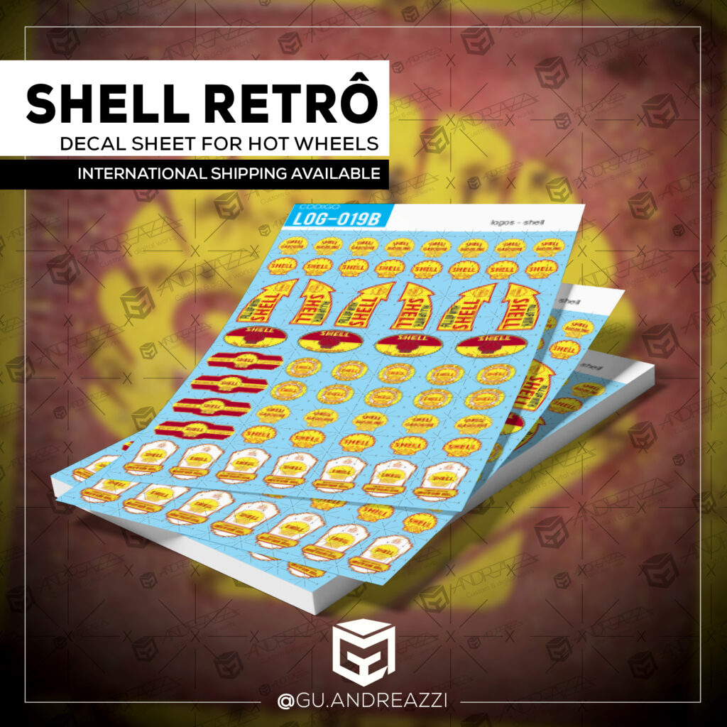 LOG019B - Shell Retrô - Decal 1/64 - Andreazzi Custom Works
