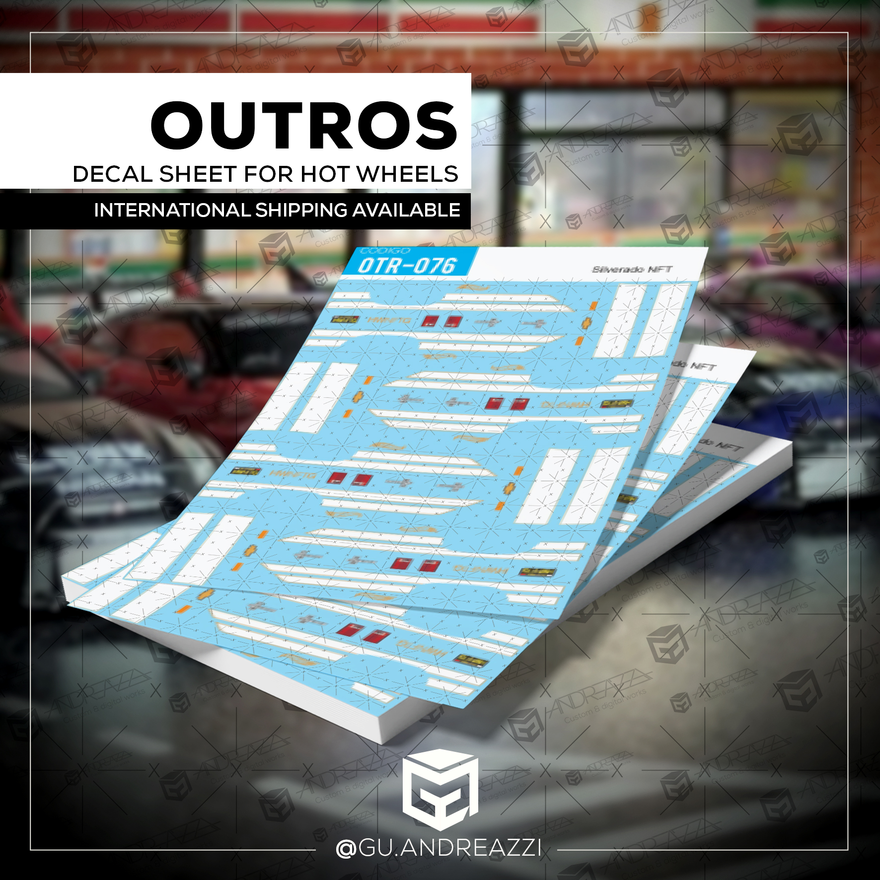OTR076 - Silverado NFT - Decal 1/64 - Andreazzi Custom Works